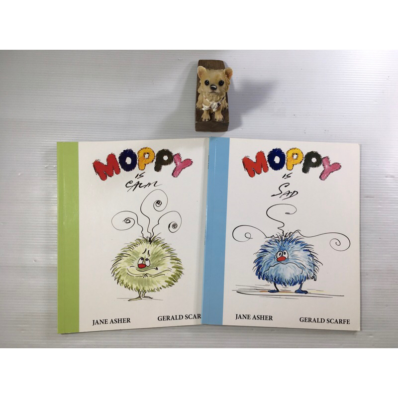 Moppy is calm , Moppy is sad By Jane Asher หนังสือภาษาอังกฤษมือสองปก ...