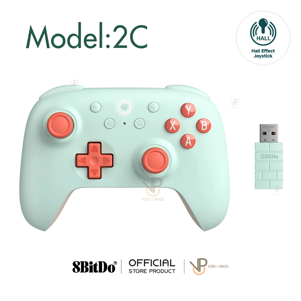 8BitDo Ultimate C / 2C Wireless Controller รุ่นไร้สาย รองรับ PC / Steam ...