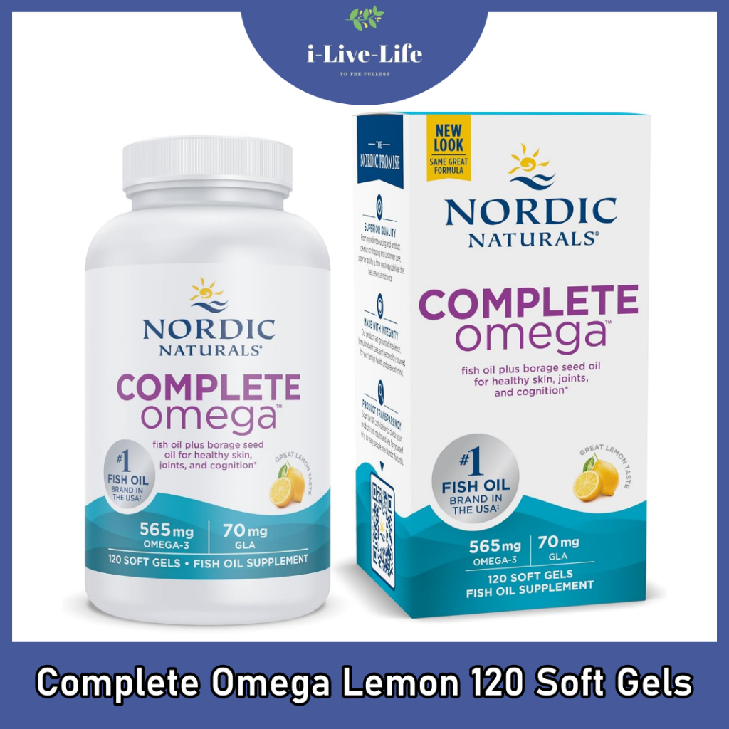 Nordic Naturals - Complete Omega Lemon 120 Soft Gels คอมพลีทโอเมก้า ...