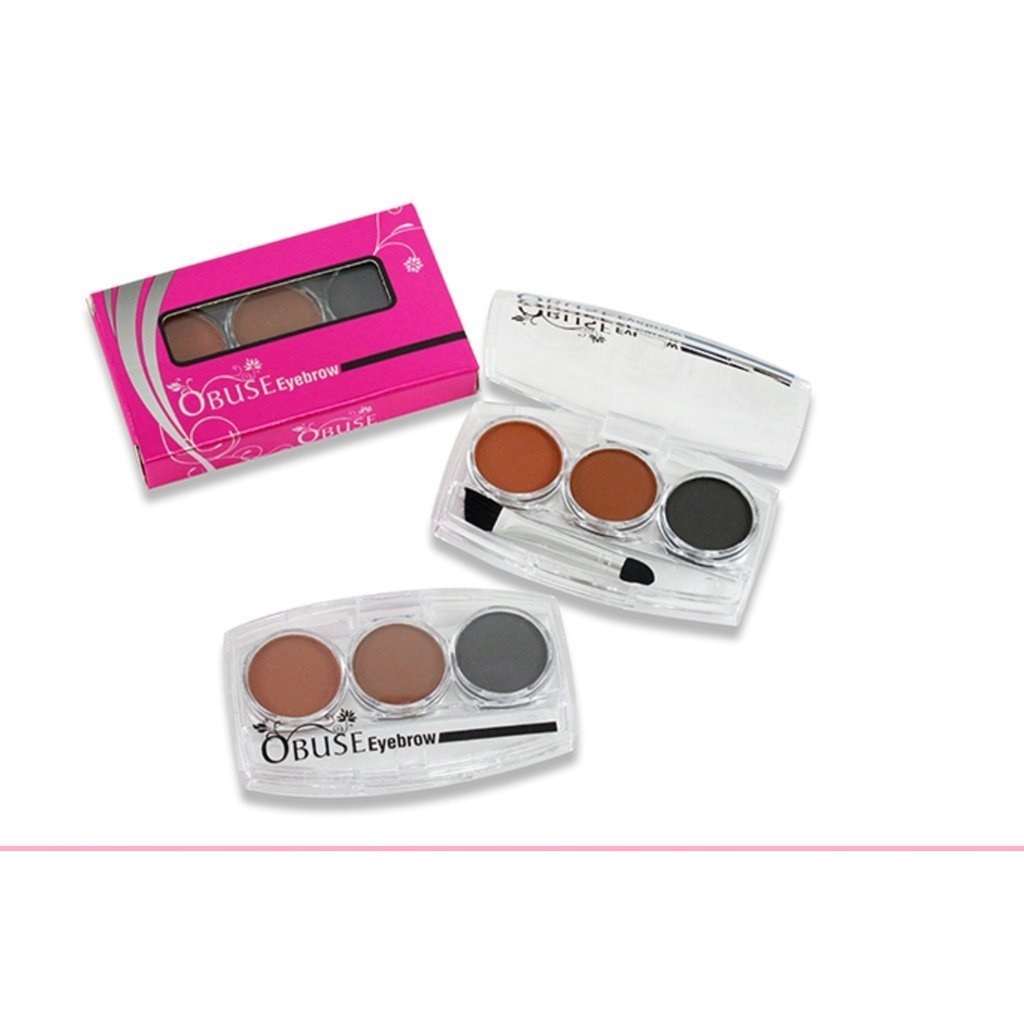 Obuse Eyebrow 6g โอบิวซ์ เขียนคิ้ว พาเลท OB039 (1 ตลับ) | Shopee Thailand