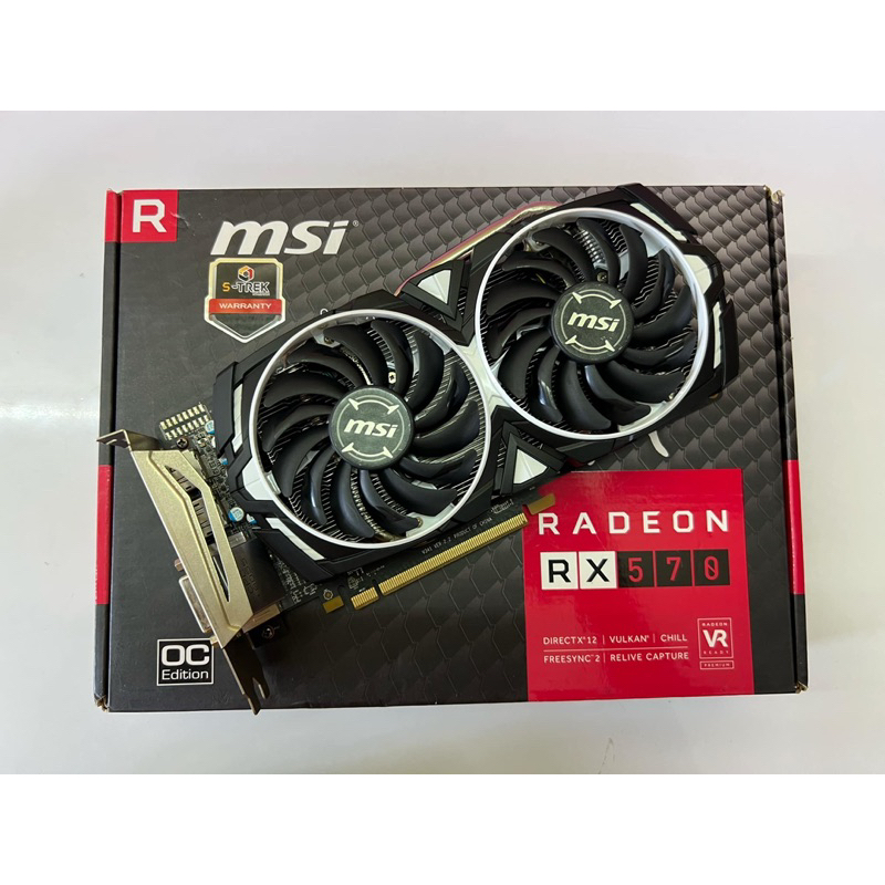 AMD RX 570/8GB MSI ARMOR (OC/D5) มืองสอง | Shopee Thailand