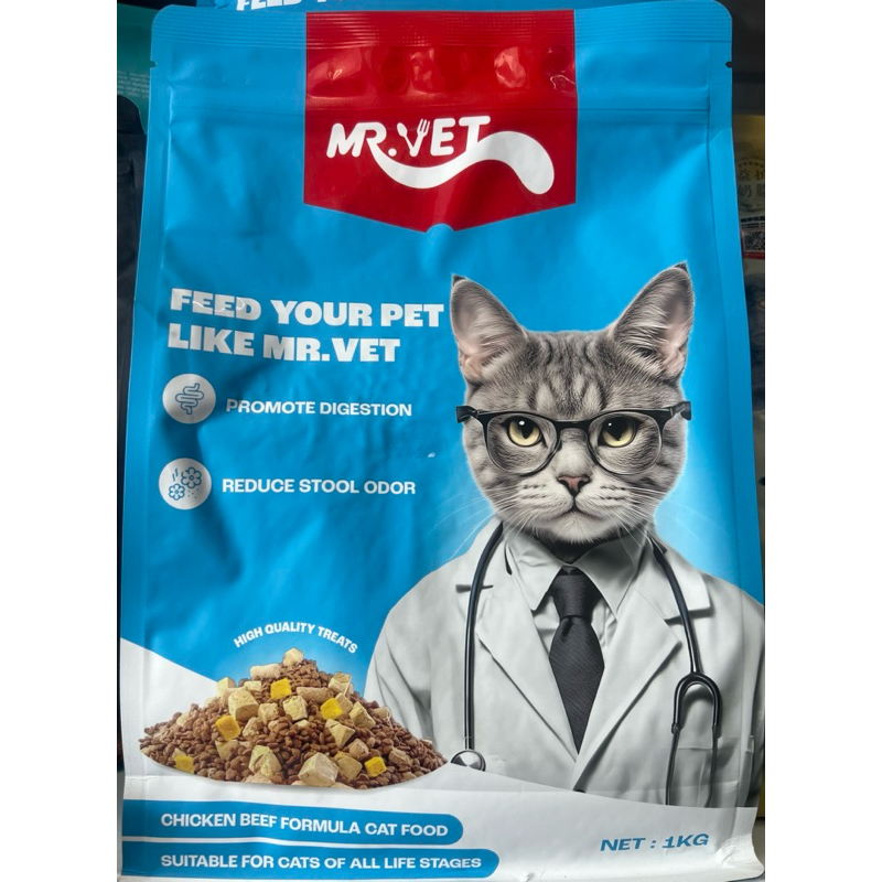 อาหารแมว MR.VET ขนาด 1 kg | Shopee Thailand