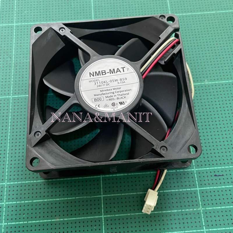 3110KL-05W-B59 24VDC 0.15A 80*80*25MM 3สาย พัดลมเครื่องFANUC | Shopee ...