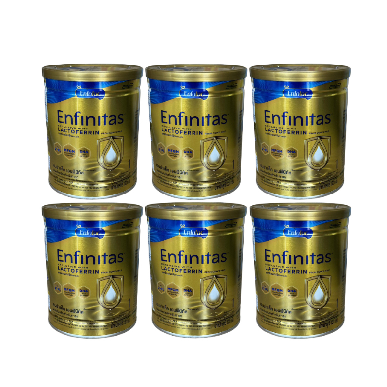 (320 กรัม x 6กระป๋อง) นมเอนฟาแล็ค เอนฟินิทัส สูตร1 ชนิดจืด Enfalac ...