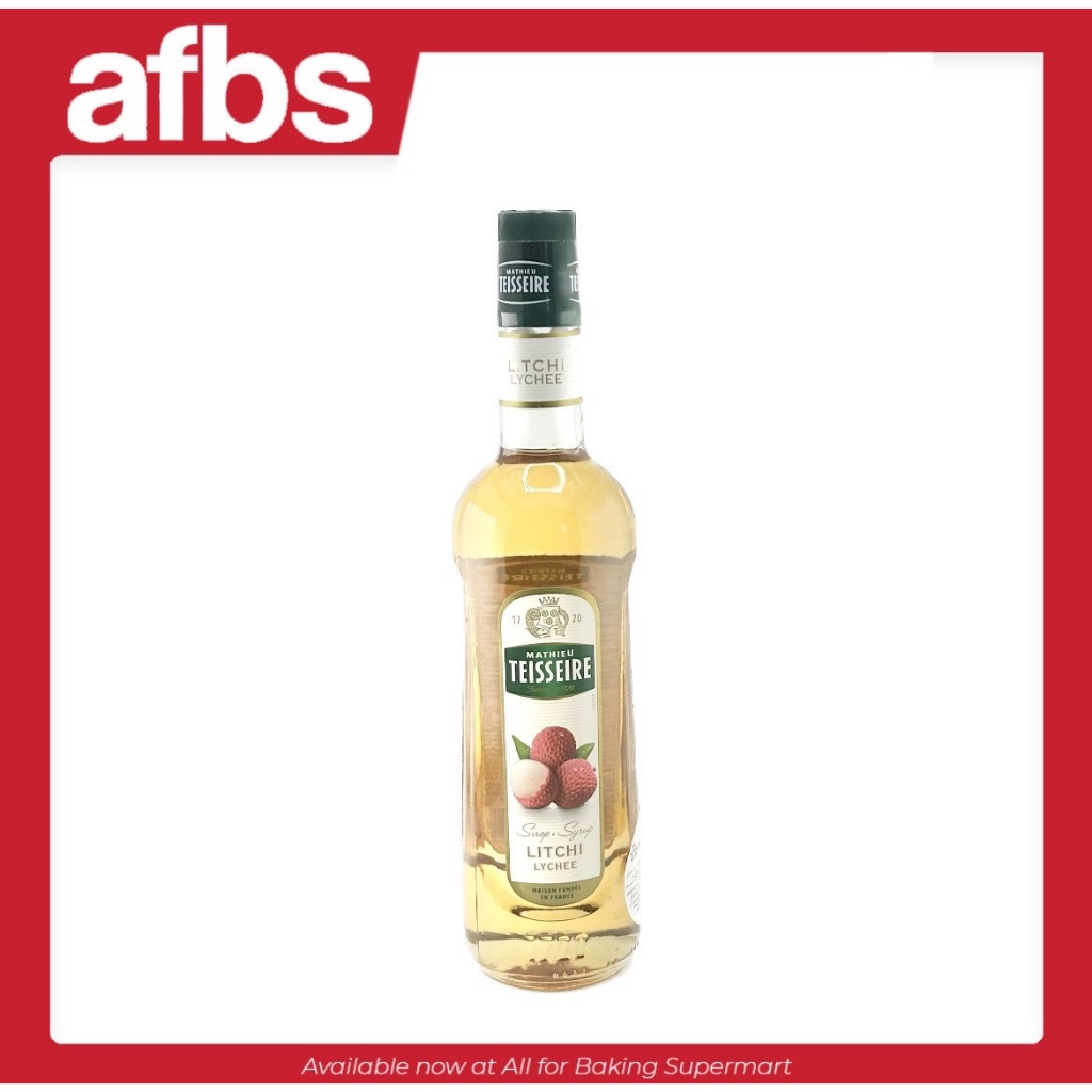 SUPERMART Mathieu Teisseire Lychee Syrup 700 ml. น้ำหวานเข้มข้น กลิ่น ...