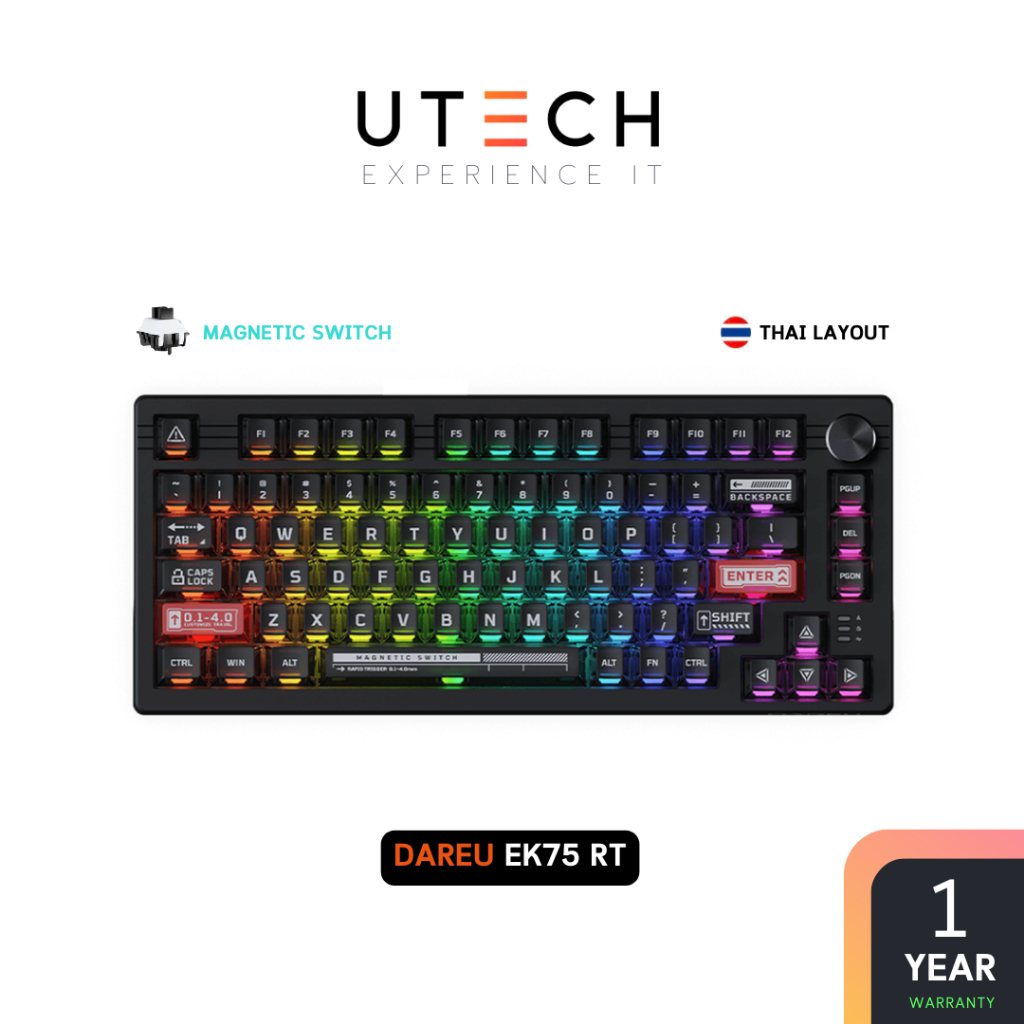 คีย์บอร์ด Dareu EK75 RT Magnetic switch Mechanical keyboard Wired RGB ...