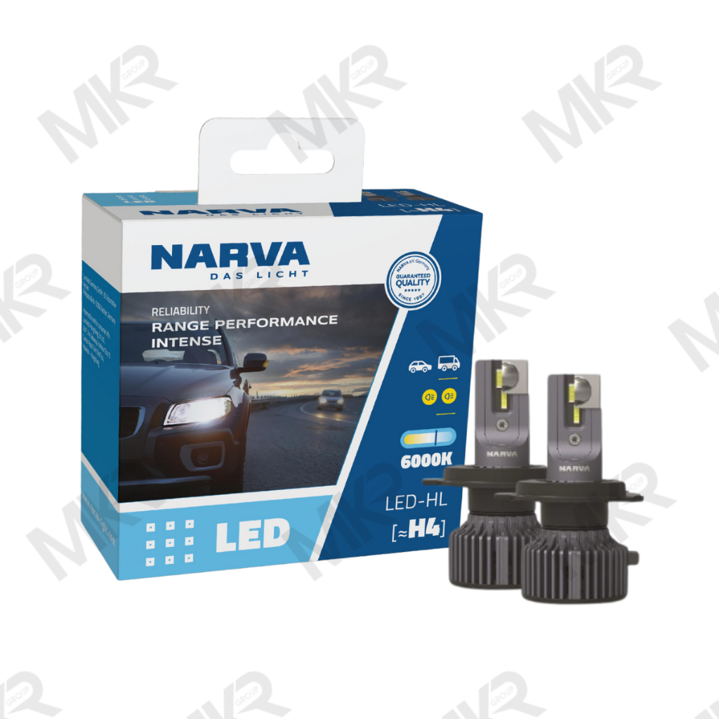 NARVA BY PHILIPS หลอดไฟหน้ารถ LED 6500K เบอร์ H1 H3 H4 H7 H8 H11 H16 ...
