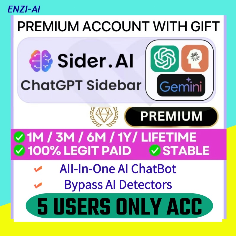 Sider AI ChatGPT 4.0 Turbo +GPT3.5 Turbo + Claude Al +ChatPDF|GPT4.0 GPT3.5 | AI Tool Work 5 ...