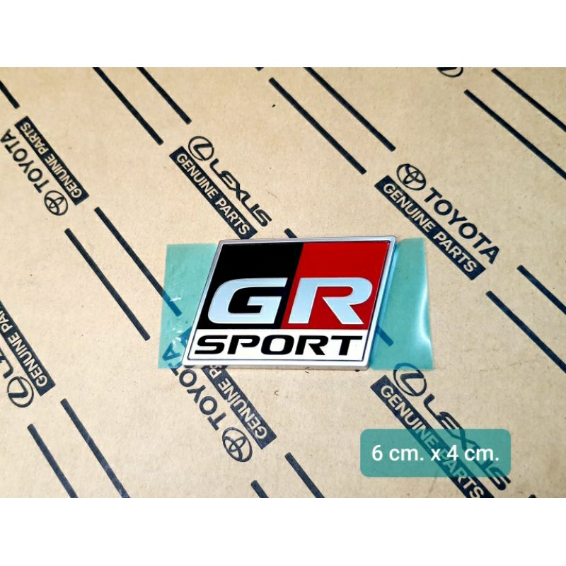 Logo GR Sport ของแท้ Toyota ราคาต่อชิ้น ขนาด 6 cm. x 4 cm. มีกาวในตัว ...