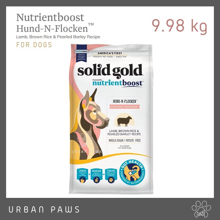 อาหารสุนัข Solid Gold - Nutrient boost Hund-N-Flocken สูตรเนื้อแกะ ขนาด 9.98 kg. | Shopee Thailand