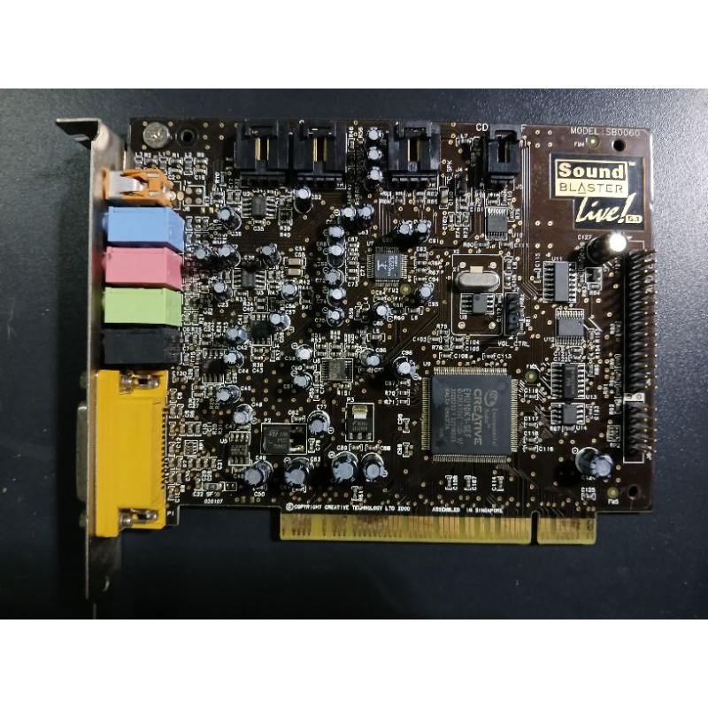 (PCI) Creative Sound Blaster Live 5.1 Channel SB0060 | Shopee Thailand