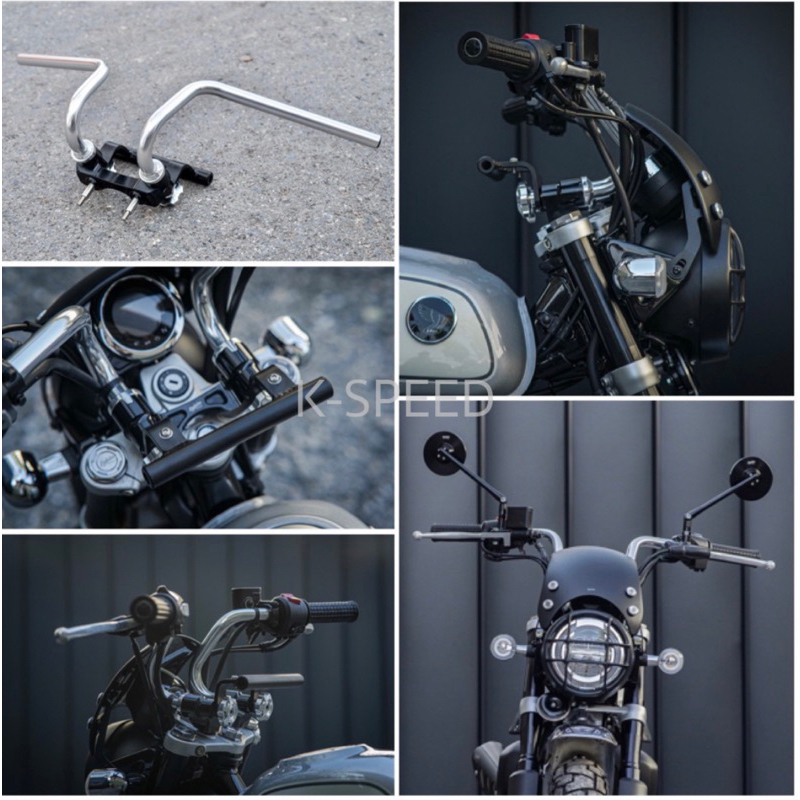 ชุดแฮนด์แต่ง Diabolus for Honda monkey 125 พร้อมบาร์จับอเนกประสงค์ HM24 | Shopee Thailand