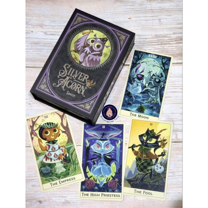 Silver Acorn Tarot ไพ่ยิปซีแท้ชุดลิมิเต็ด ไพ่ยิปซี ไพ่ทาโร่ต์ ไพ่ออราเค ...