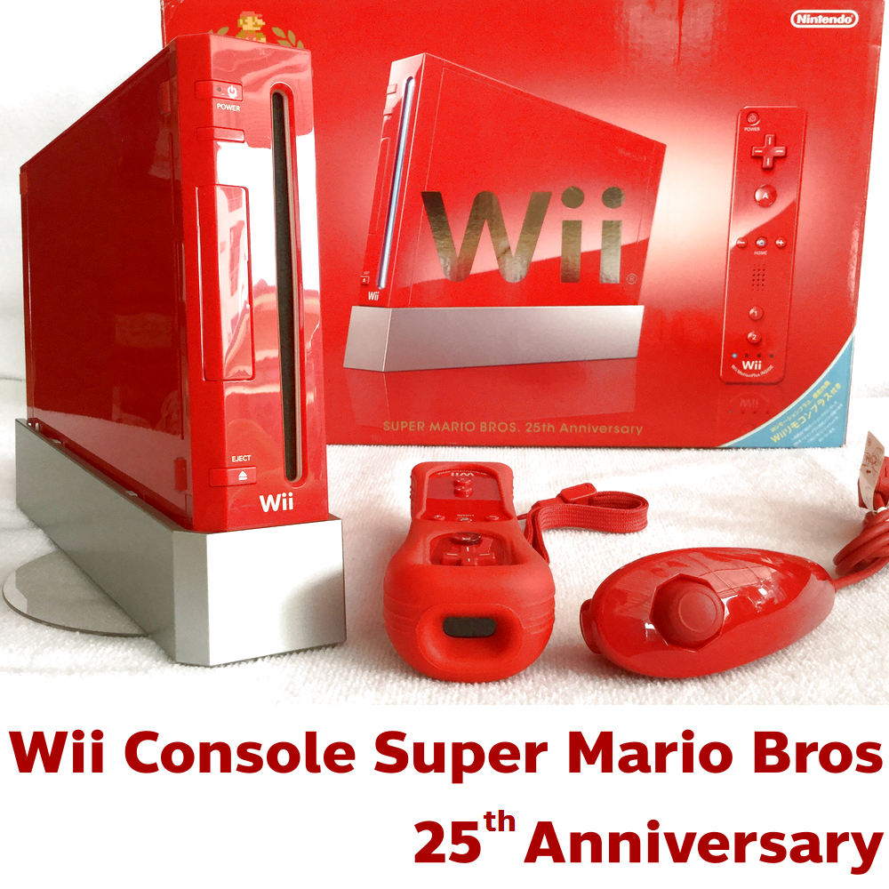 เครื่องเล่นเกม Wii รุ่นฉลองมาริโอ 25 ปี Nintendo Wii Console Super Mario Bros 25th Anniversary ...