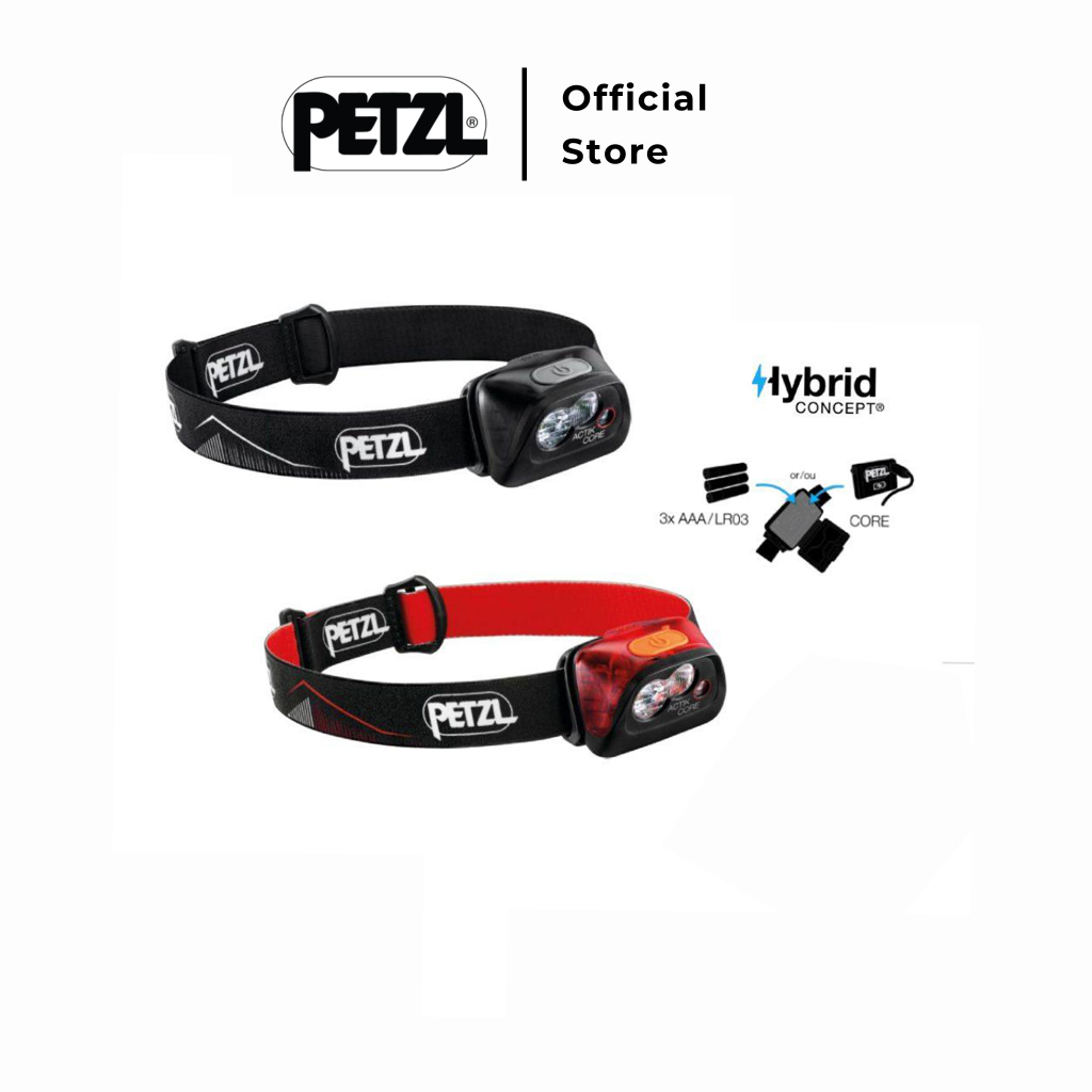 Petzl ไฟฉายคาดหัว รุ่น [ ACTIK CORE 450 LM ] Headlamp Outdoor เฮดแลมป์ ...