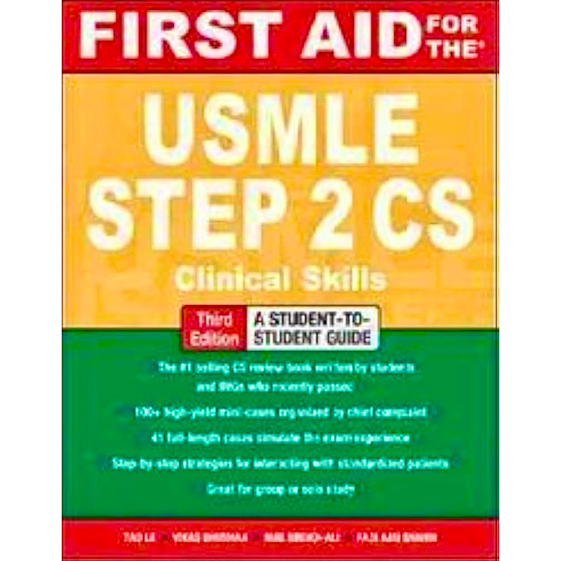 [หนังสือ] First Aid for the USMLE Step 2 CS สอบ ศรว. nl 1 3 2024 CK ...