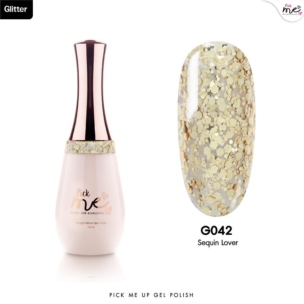 สีเจลทาเล็บ Pick Me Up G042 Sequin Lover 15ml. | Shopee Thailand