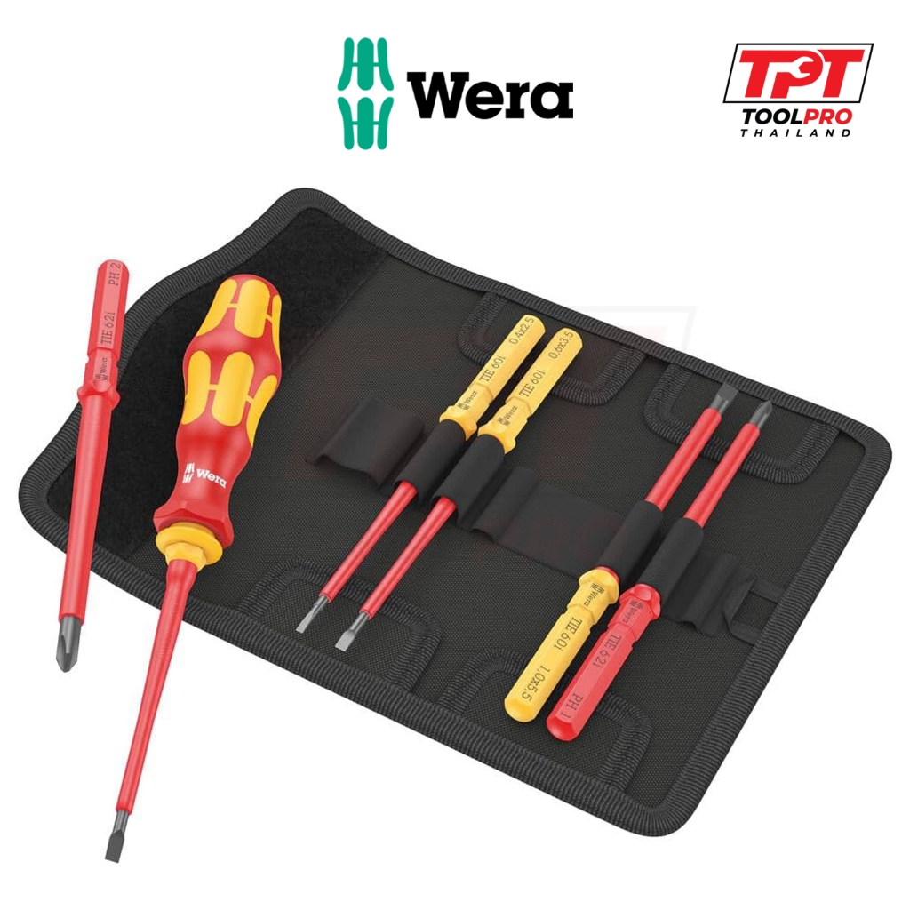 Wera ชุดไขควงกันไฟฟ้า, Screwdriver Set, KK VDE 7 Universal 1 Tool ...