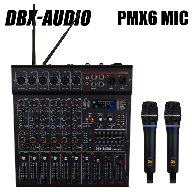 DBX-AUDIO PMX4/6/8 MAX+ มิกเซอร์ 4/6/8 ช่องมาพร้อมกับเครื่องขยายเสียงใน ...