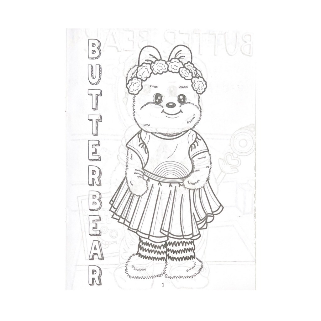 changkid หมีเนย สมุดระบายสีภาพ ภาพการ์ตูน สุดน่ารัก เสริมพัฒนาการ ทักษะ การเรียนรู้ของเด็ก 2-4 ...