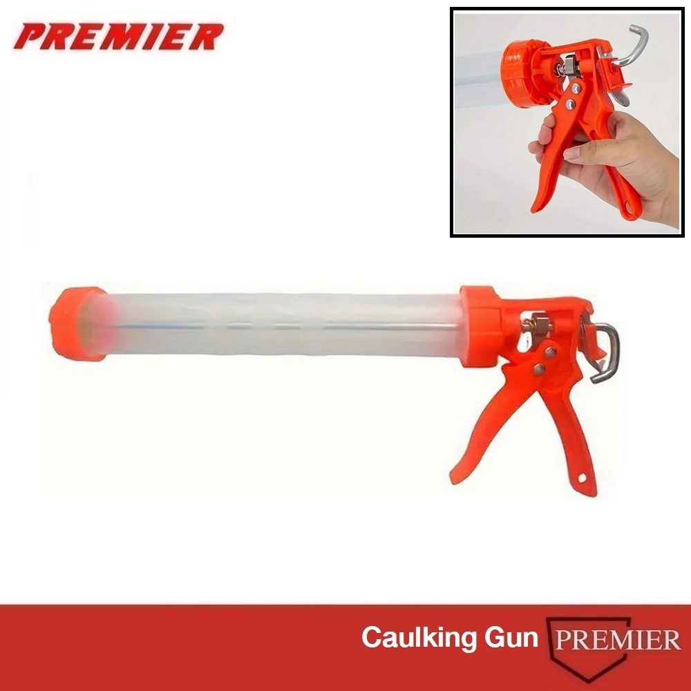 ปืนยิงกาว15" Handheld Caulking Gun, 2-in-1 Automatic Caulk Dispenser ...