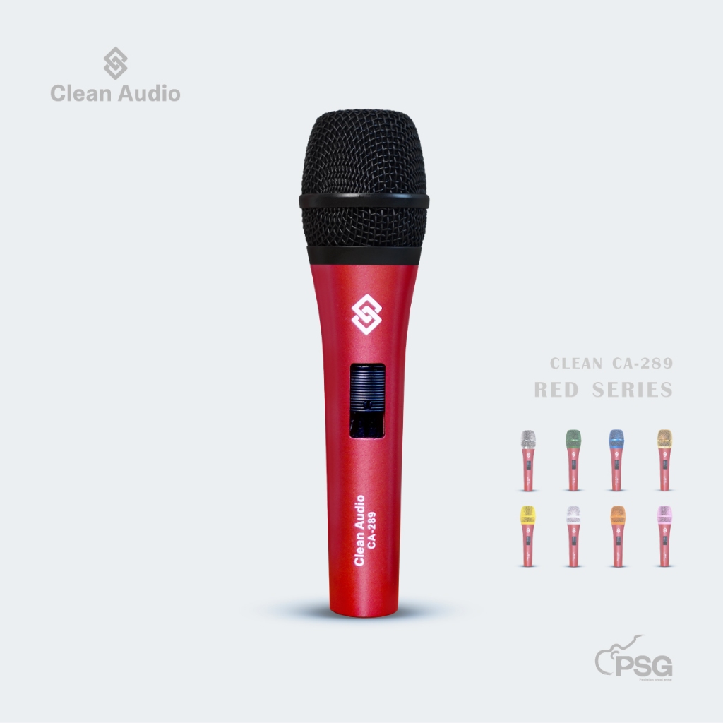 CLEAN AUDIO : HEAD COLOR : CA-289 RED-SERIES ไมโครโฟนไดนามิค Dynamic ...