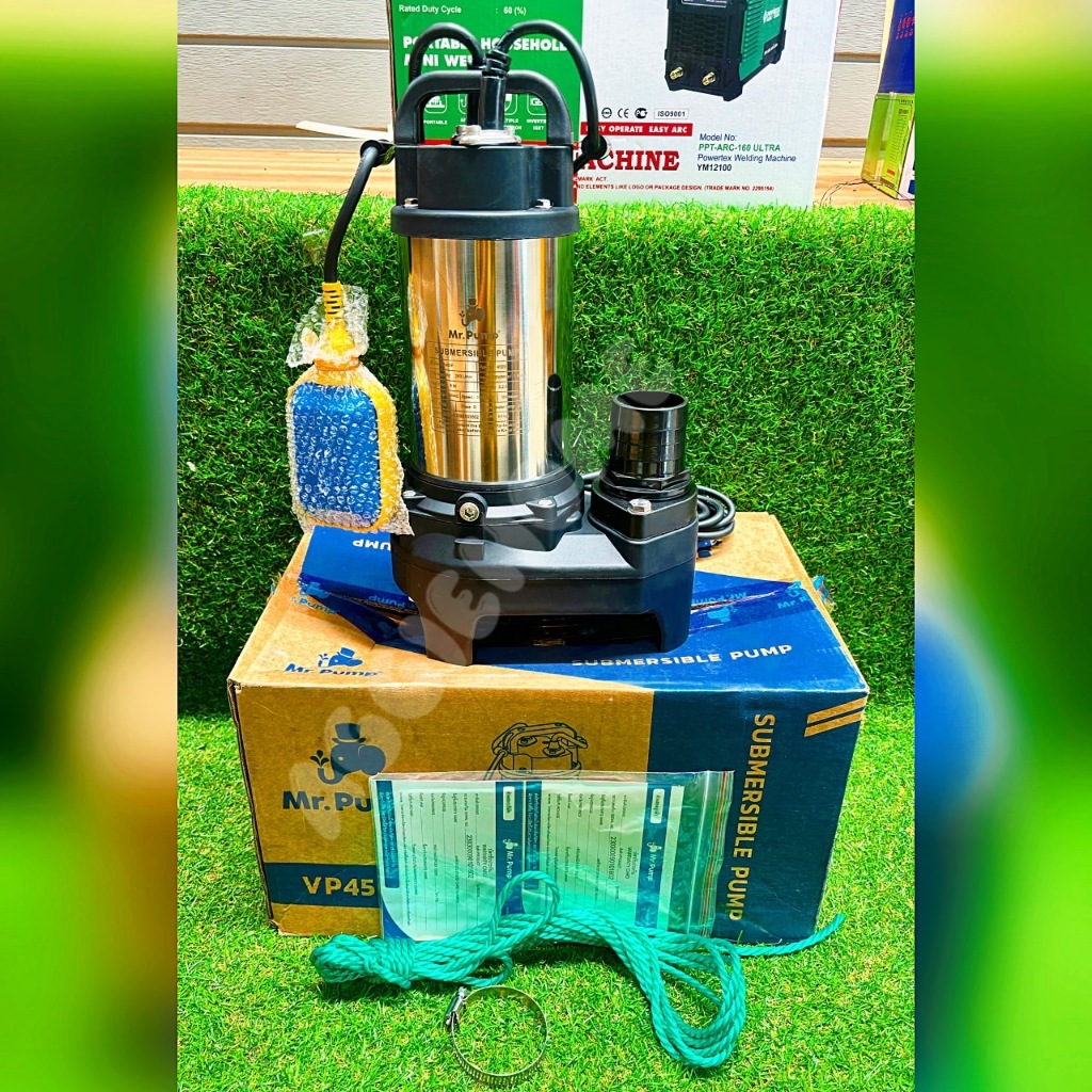 MR.PUMP ปั๊มแช่ ไดโว่ ดูดโคลน รุ่น VP180F (มีลูกลอย) กำลัง 180วัตต์ / ท่อ1.25 นิ้ว / 220V./ ดูด ...