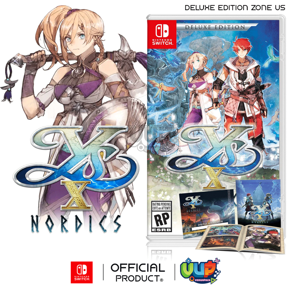 [Pre-Order] NSW: YS X: Nordics - Deluxe Edition Zone US ตลับเกม ...