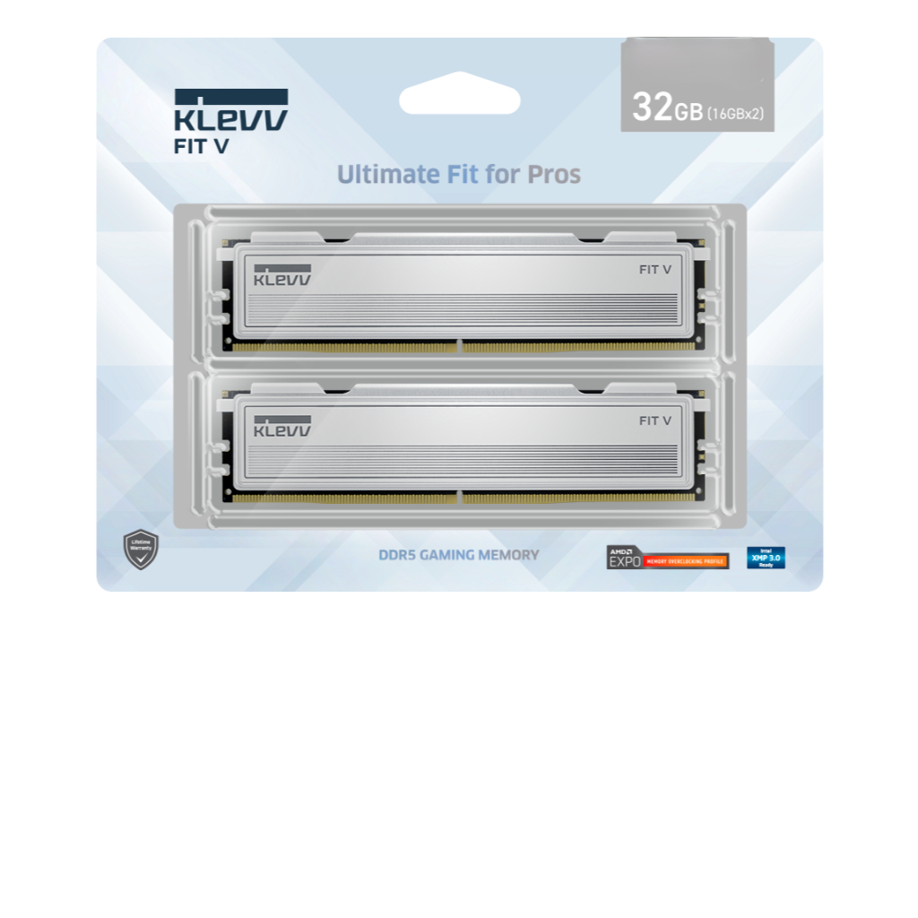 KLEVV FIT V DDR5 Gaming OC Memory - 32GB(16GBx2) 5600MHz (ไม่สามารถใช้ ...