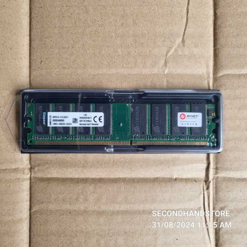 RAM KINSTON DDR1 400MHZ PC3200 1GB 16CHIP KVR400X64C3A/1G สำหรับ PC ...
