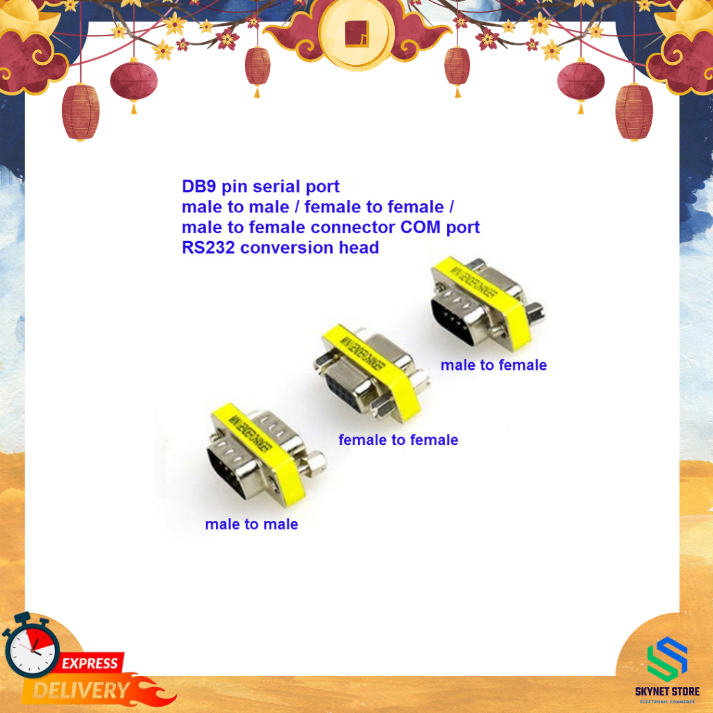 DB9 pin serial port male to male and female to female male to female ...