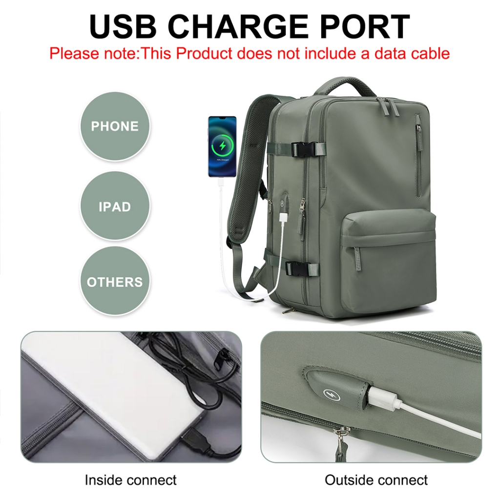 SeaChoice กระเป๋าเป้สะพายหลัง กระเป๋าเป้ใส่โน้ตบุ๊กขนาด16 นิ้ว กันน้ำ ...