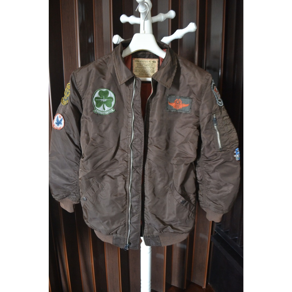 VINTAGE ALPHA INDUSTRIES MA1 PILOT JACKET SIZE M ขนาดอก 36 นิ้ว | Shopee Thailand