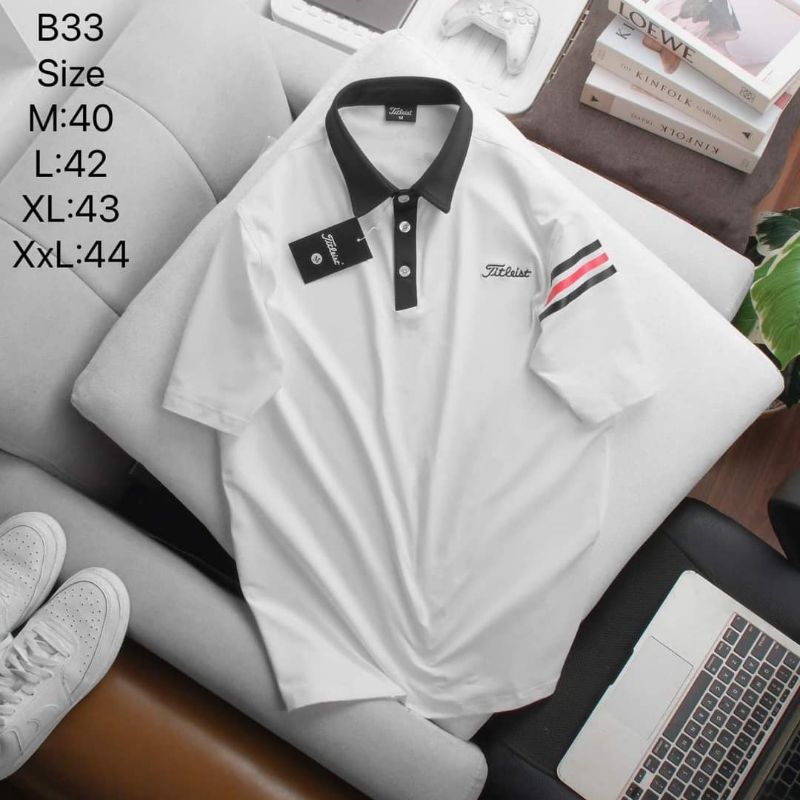‼️SALE‼️⛳Titleist Golf Shirts Men's เสื้อกอล์ฟผู้ชาย เนื้อผ้าดีมาก ใส่ ...