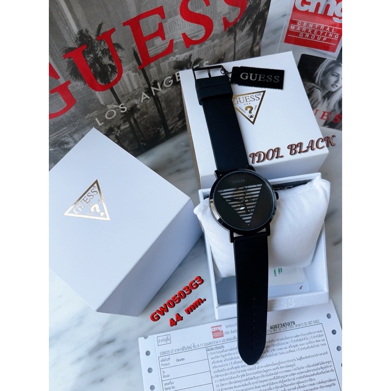 นาฬิกาผู้ชาย Guess GW0503G3 IDOL BLACK | Shopee Thailand