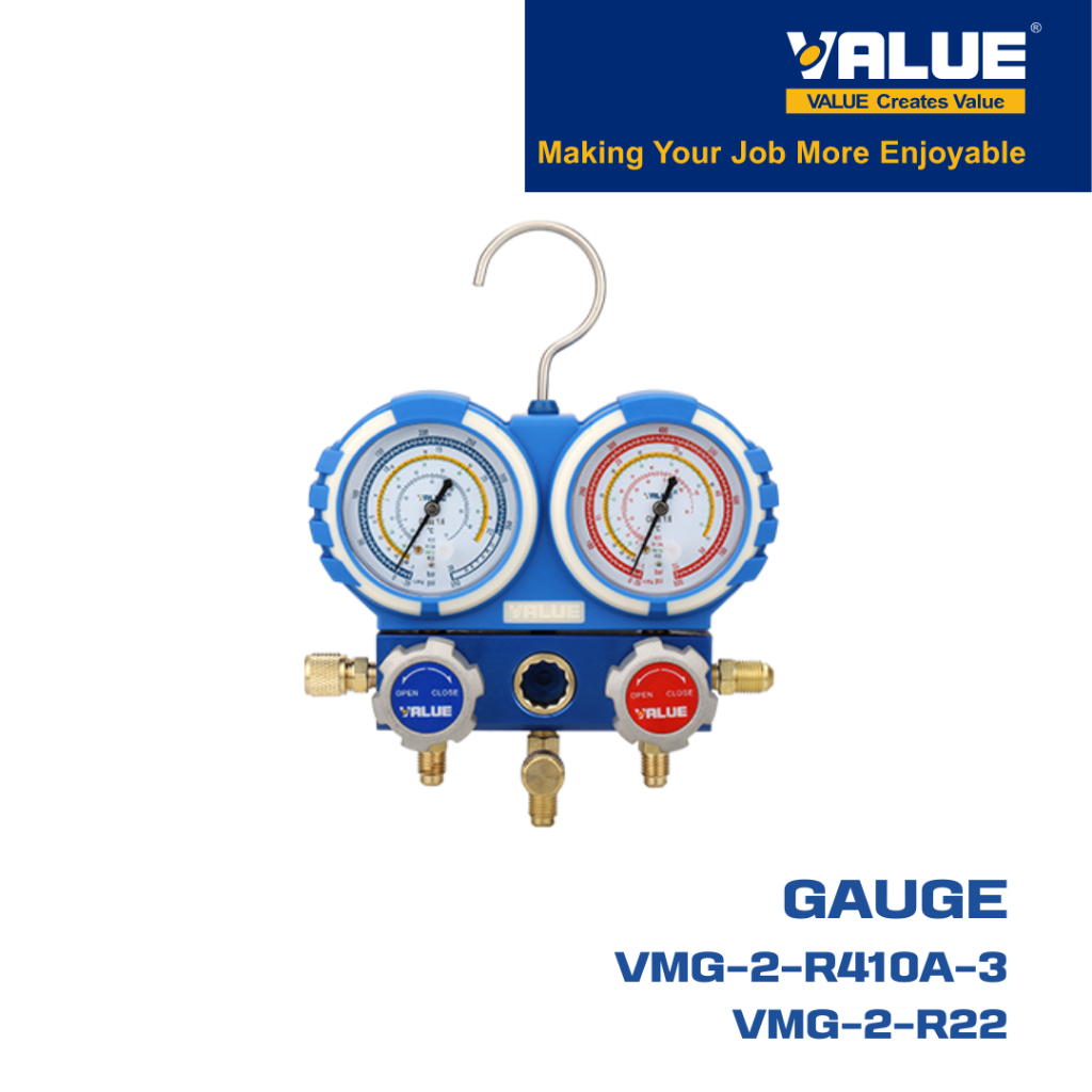 Value ชุดเกจวัดน้ำยาแอร์ รุ่น VMG-2-R410A R32 R22 | Shopee Thailand