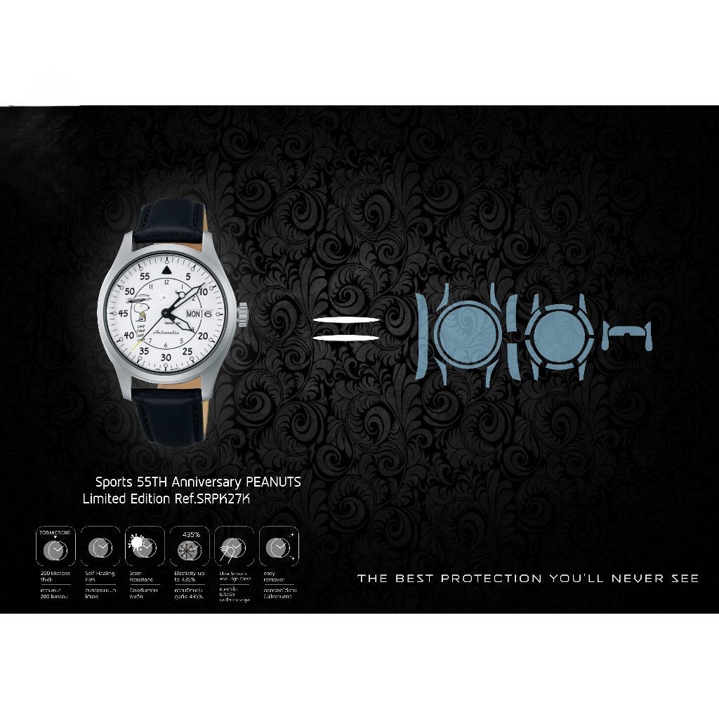 ฟิล์มกันรอยนาฬิกา Watch Protection Film Seiko 5 Sports 55TH Anniversary ...