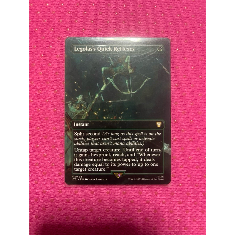 การ์ด MTG Legolas's Quick Reflexes Green Magic the Gathering ชุด LTC ...