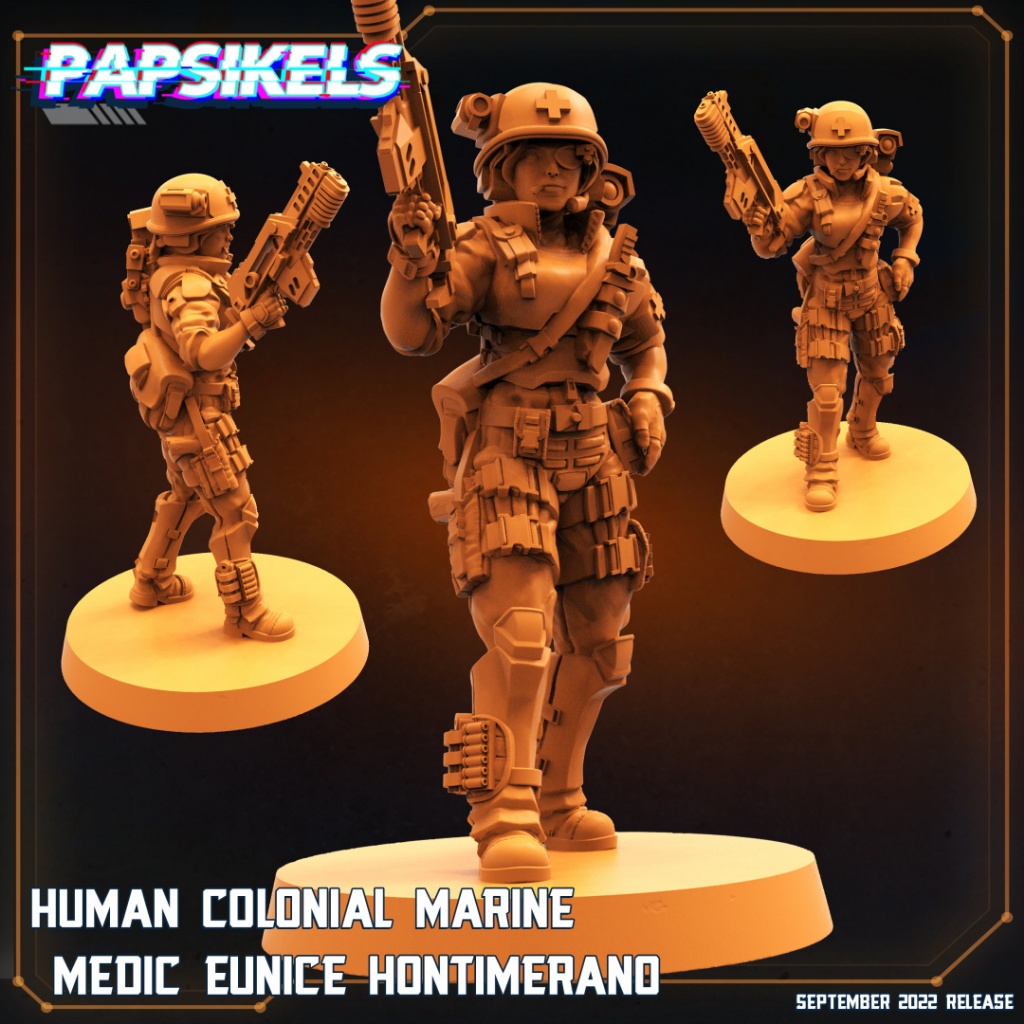 Human Colonial Marine Medic Eunice Hontimerano - Vs Humans - Humanoid ...