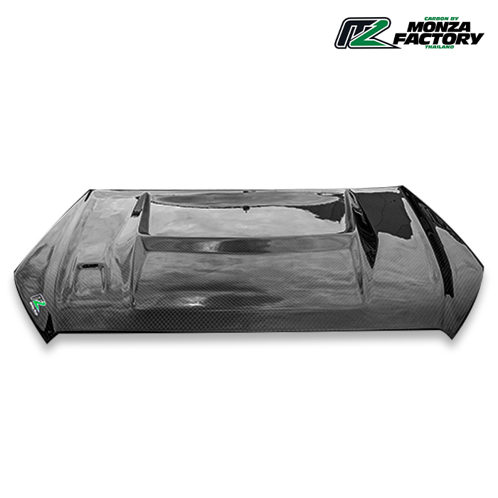 Monza Factory ฝากระโปรงคาร์บอน Isuzu 2015-2019 ช่อง+ลม / ลาย F1 ลาย 2 ...