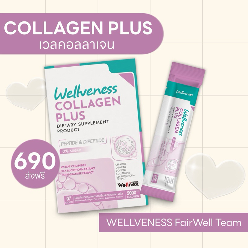 เวลวีเนส คอลลาเจน พลัส Wellveness Collagen Plus | Shopee Thailand