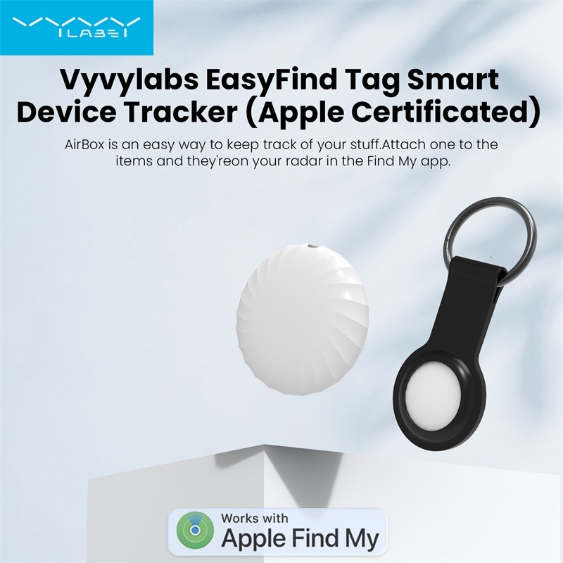Vyvylabs EasyFind Tag Smart Device Tracker (Apple Certificated) White ...