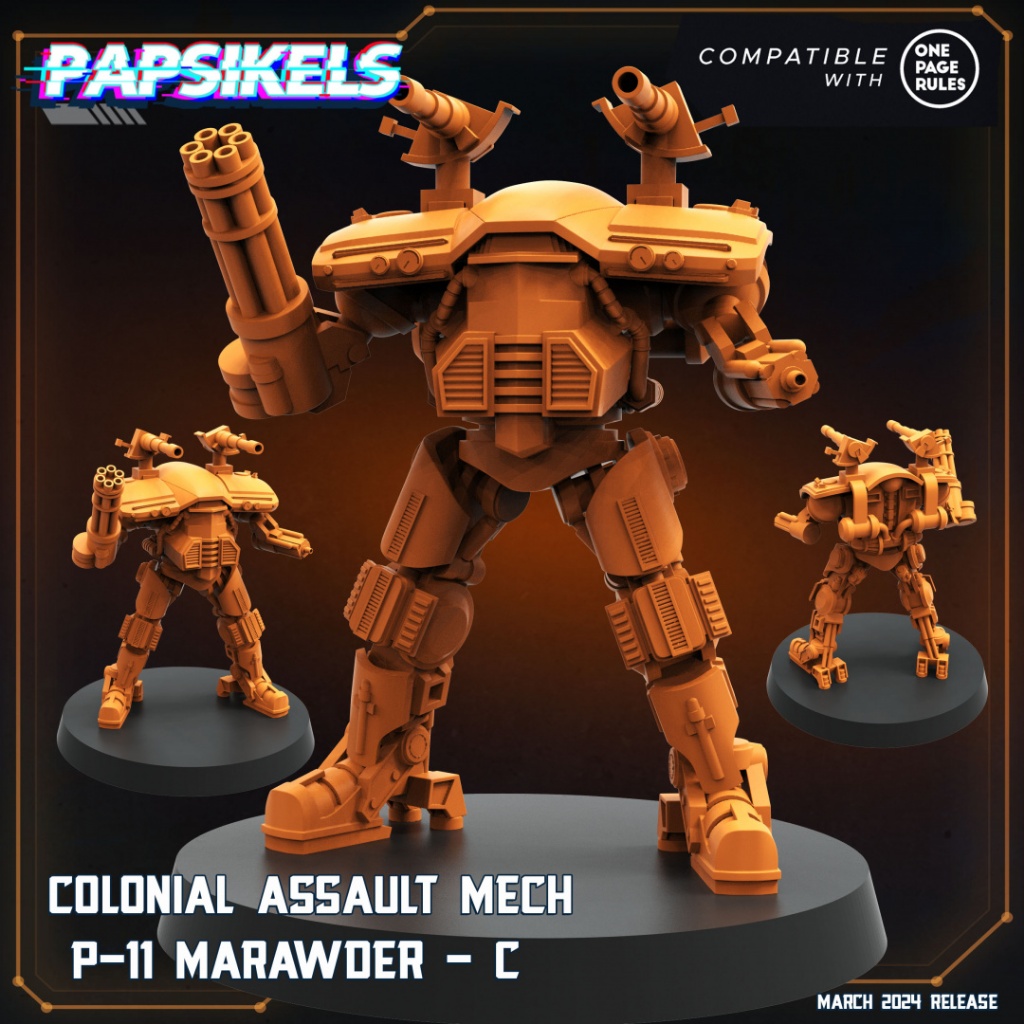 Assault Mech P11 Marawder [C] - Dropship Troopers - Construct / 32mm ...