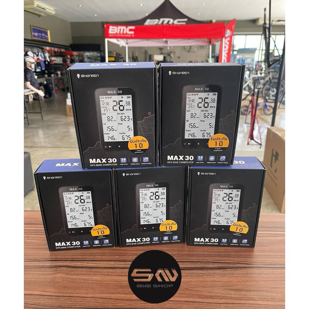 ไมล์จักรยาน SHANREN MAX30 จอใหญ่ ฟังชั่นครบ Smart GPS รับประกัน 1 ปี | Shopee Thailand
