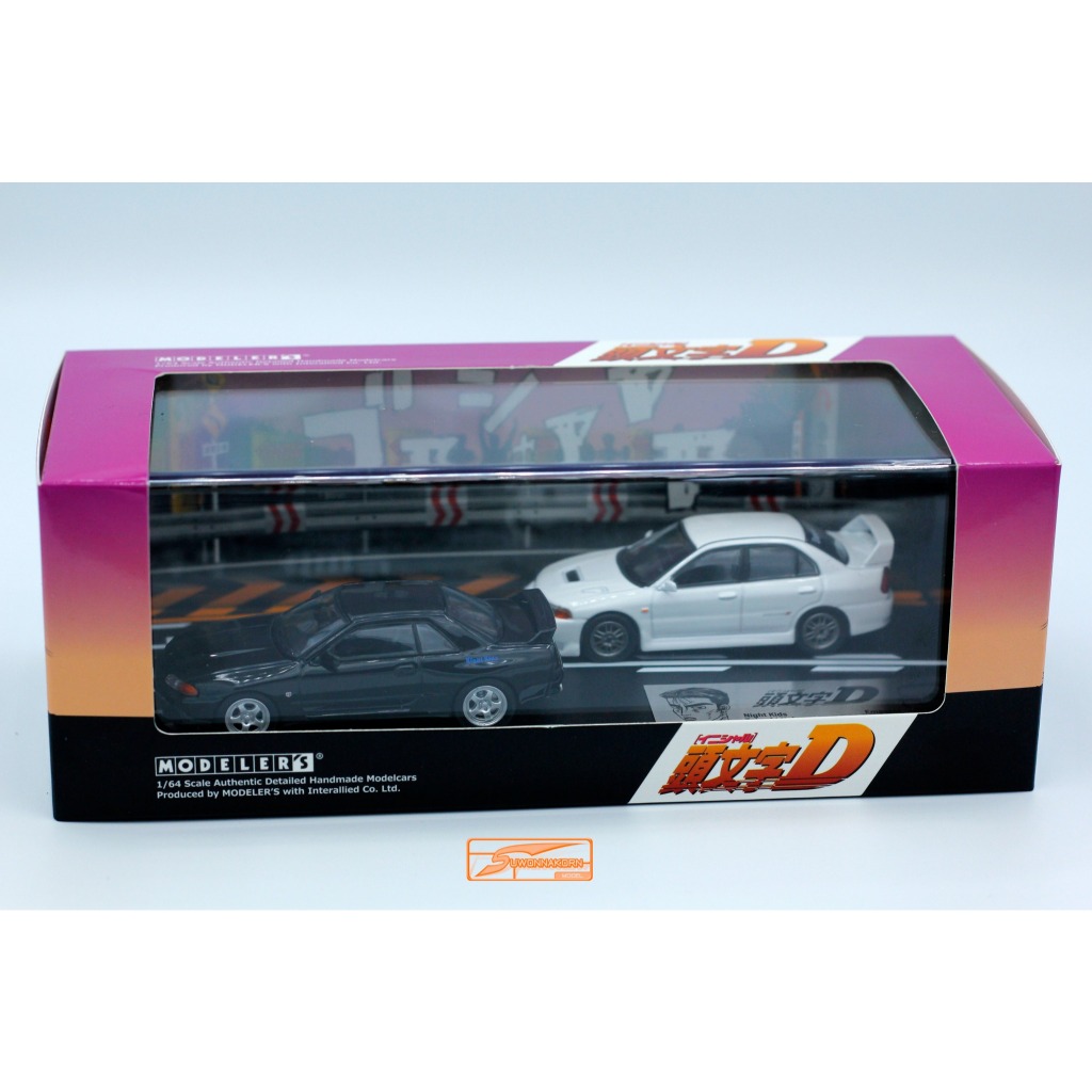 Modeler's 1/64 Initial D Set Vol.18 SkyLine GT-R R32 & Evolution ...