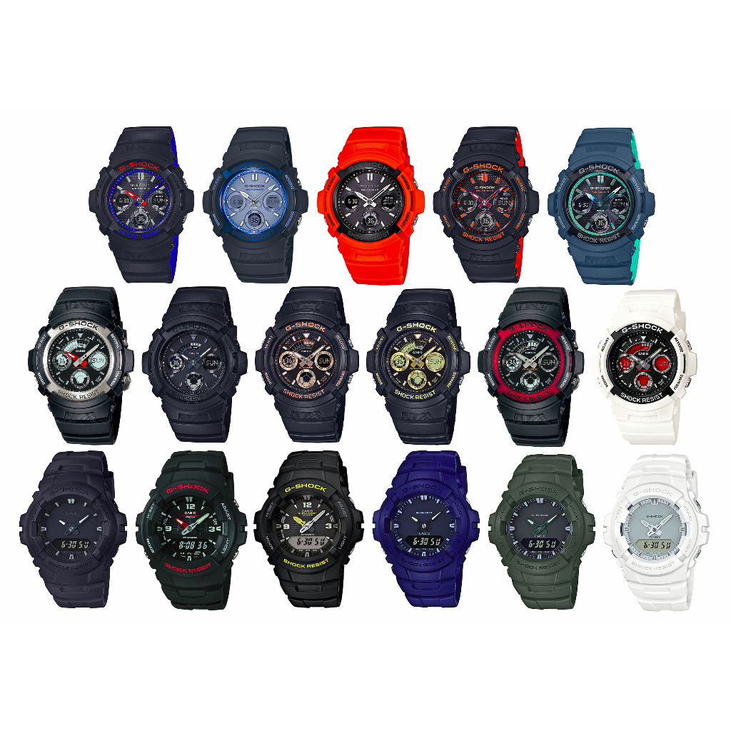 นาฬิกา คาสิโอ Casio G-Shock Standard Analog-Digital รุ่น AW-591,AWG ...