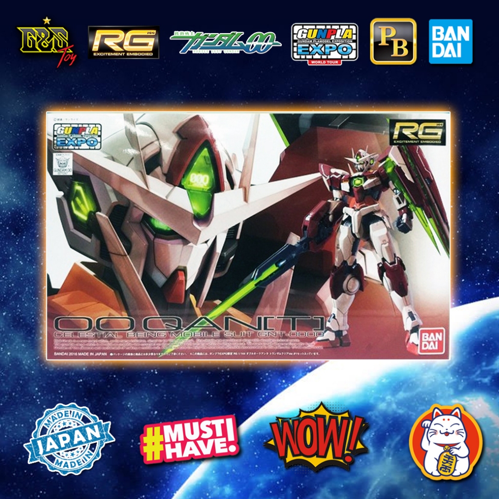 RG OO QanT Trans-Am Clear Color ver. EXPO จาก Gundam 00 | Shopee Thailand