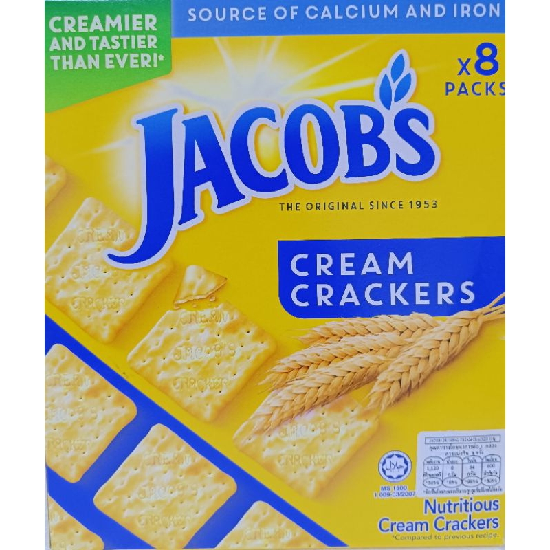 Jacobs Cream Crackers 216g. [ BEST BEFORE 15/02/25 ] - จาคอบส์ ครีมแครก ...
