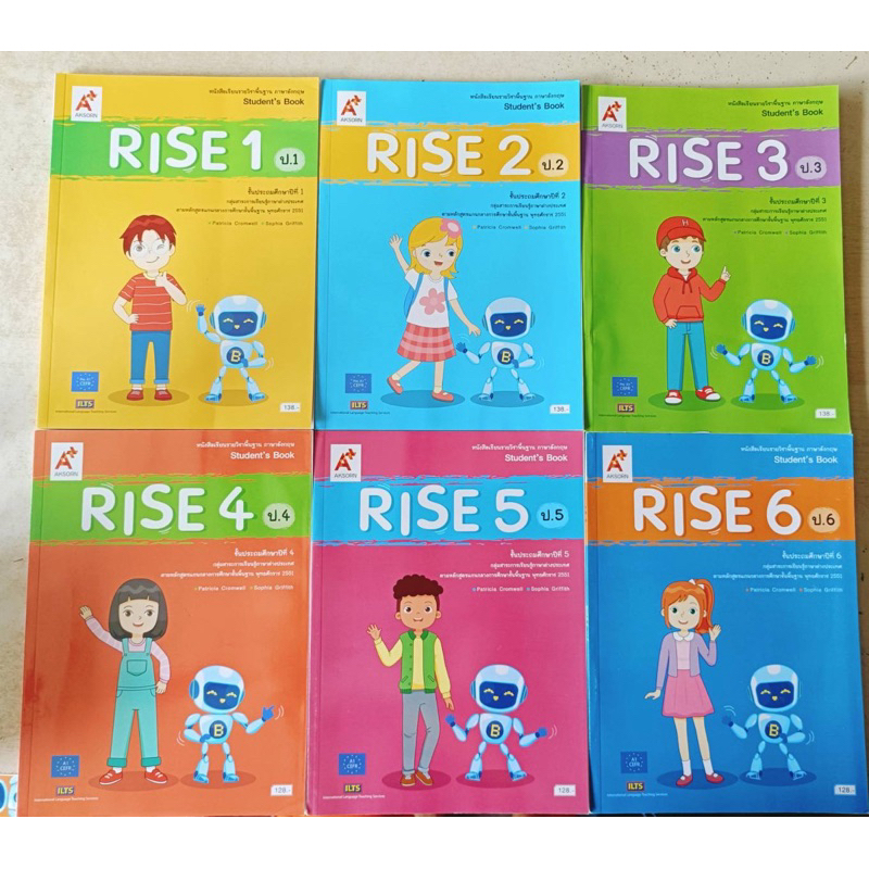 หนังสือเรียน รายวิชาพื้นฐาน ภาษาอังกฤษ Student’s Book RISE ป.1-6 #อจท ...