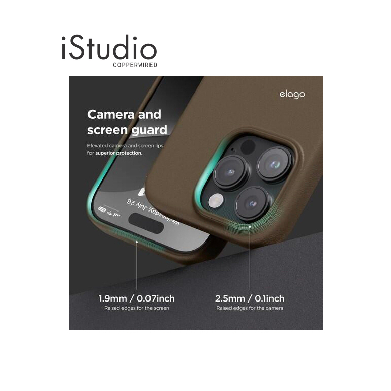 Elago เคส Magnetic Leather case for iPhone 16 Pro / iPhone 16 Pro Max I ...